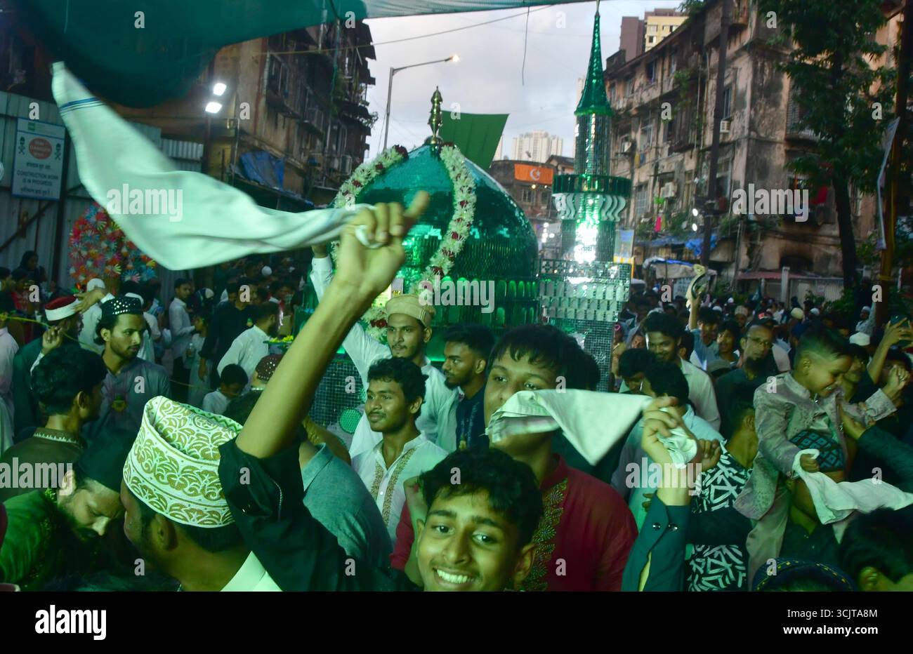 MUMBAI, INDIA - SEPTEMBER 8: Muslim community members carried out Eid ...