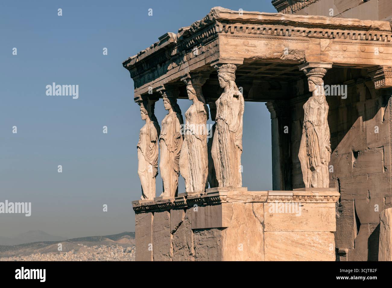 Caryatids of the Erechtheion (Temple of Athena Polias), Acropolis ...