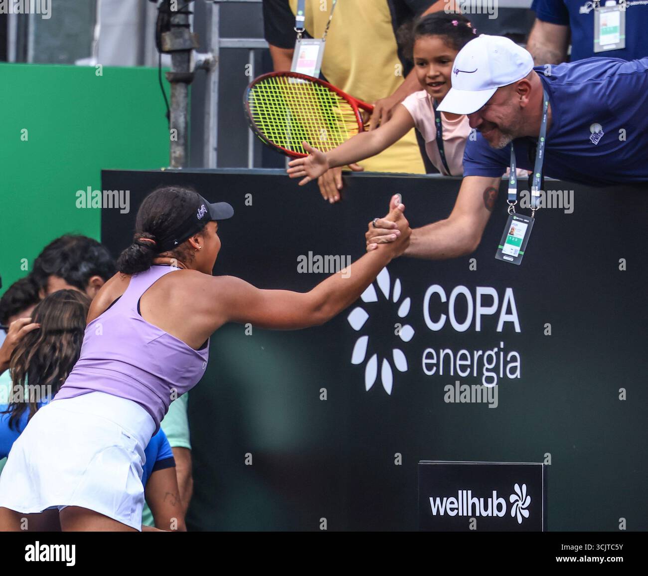 SP - SAO PAULO - 09/08/2025 - SP OPEN WTA 250 - Nauhany Silva during the SP Open in Sao Paulo ...