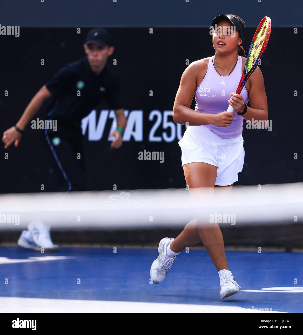 SP - SAO PAULO - 09/08/2025 - SP OPEN WTA 250 - Nauhany Silva during ...