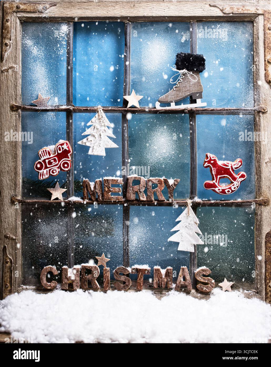 Christmas trees decorated artificial hi-res stock photography and ...