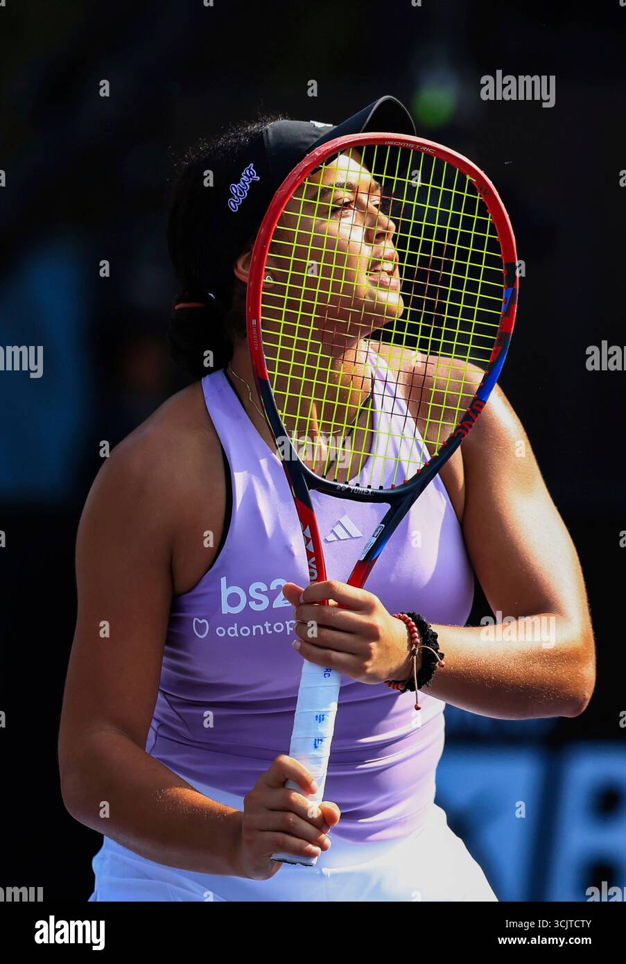 SP - SAO PAULO - 09/08/2025 - SP OPEN WTA 250 - Nauhany Silva during ...