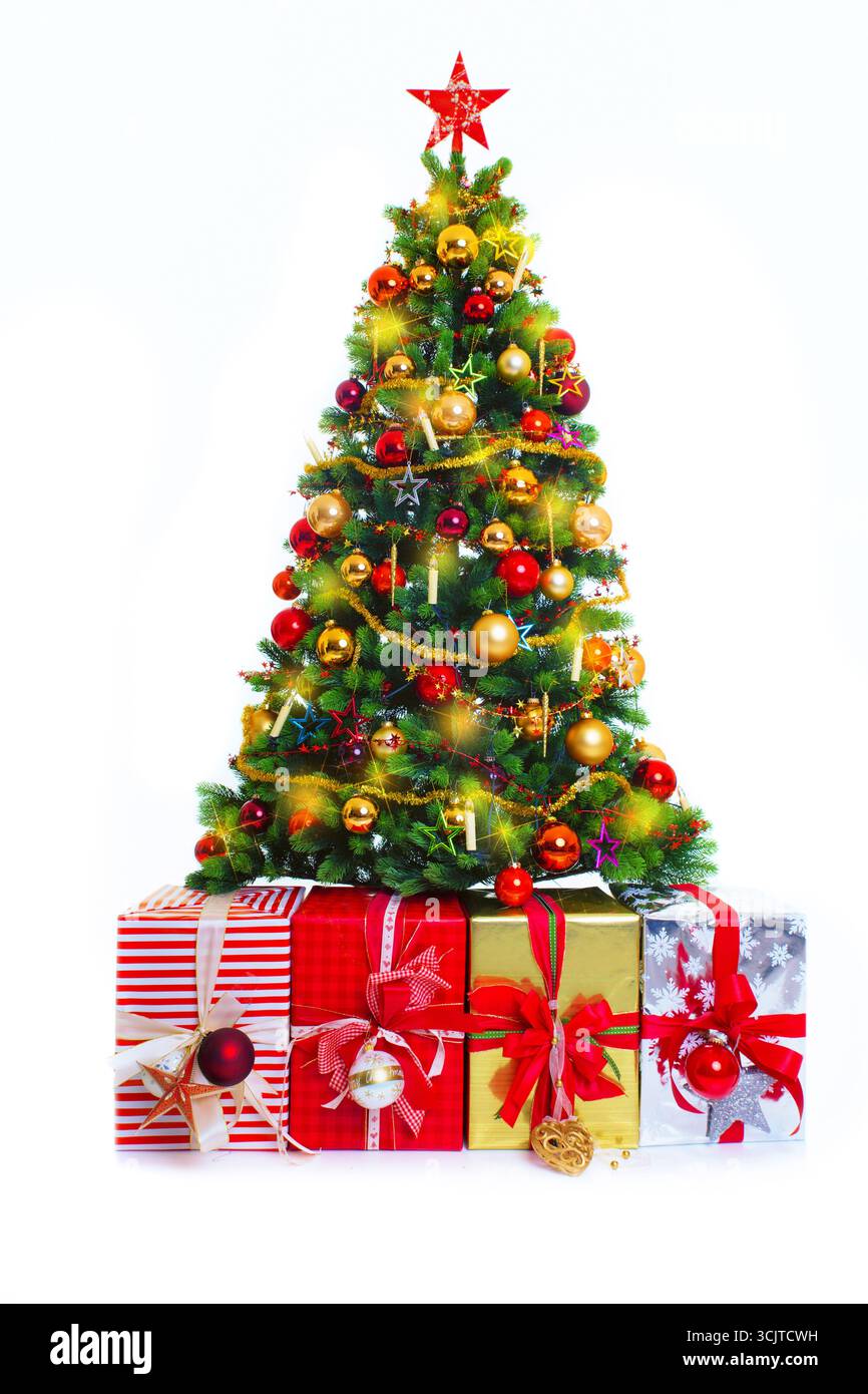 Nordman fir (Abies nordmanniana), artificial Christmas tree with ...