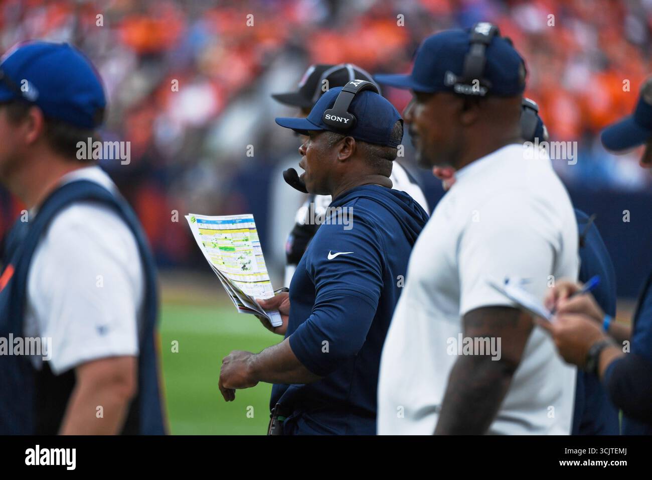 Denver Broncos defensive coordinator Vance Joseph in the second half of ...