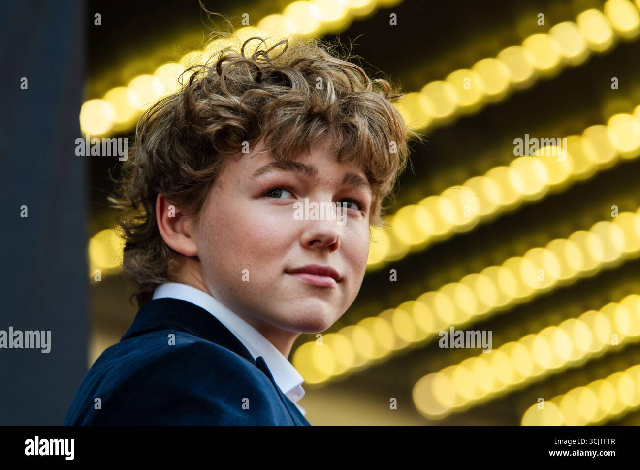 Christian Convery arrives on the red carpet for "Frankenstein" at the ...