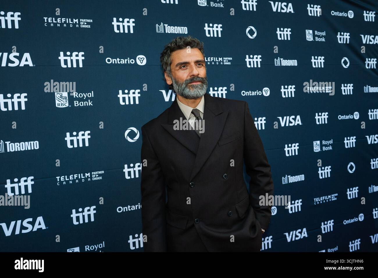 Oscar Isaac arrives on the red carpet for "Frankenstein" at the Toronto ...