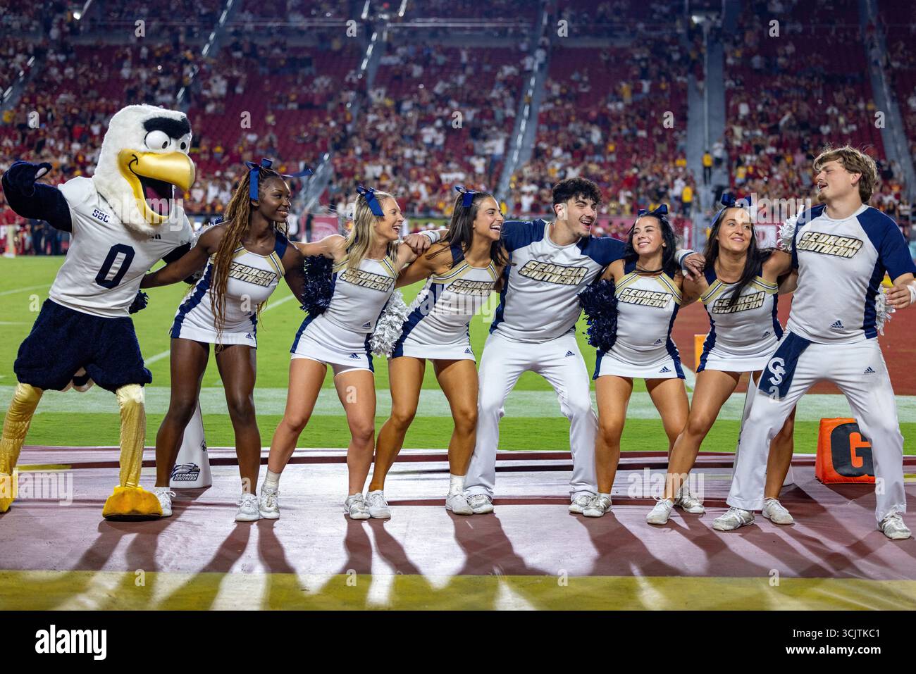 LOS ANGELES, CA - SEPTEMBER 06: Georgia Southern Eagles cheerleaders ...