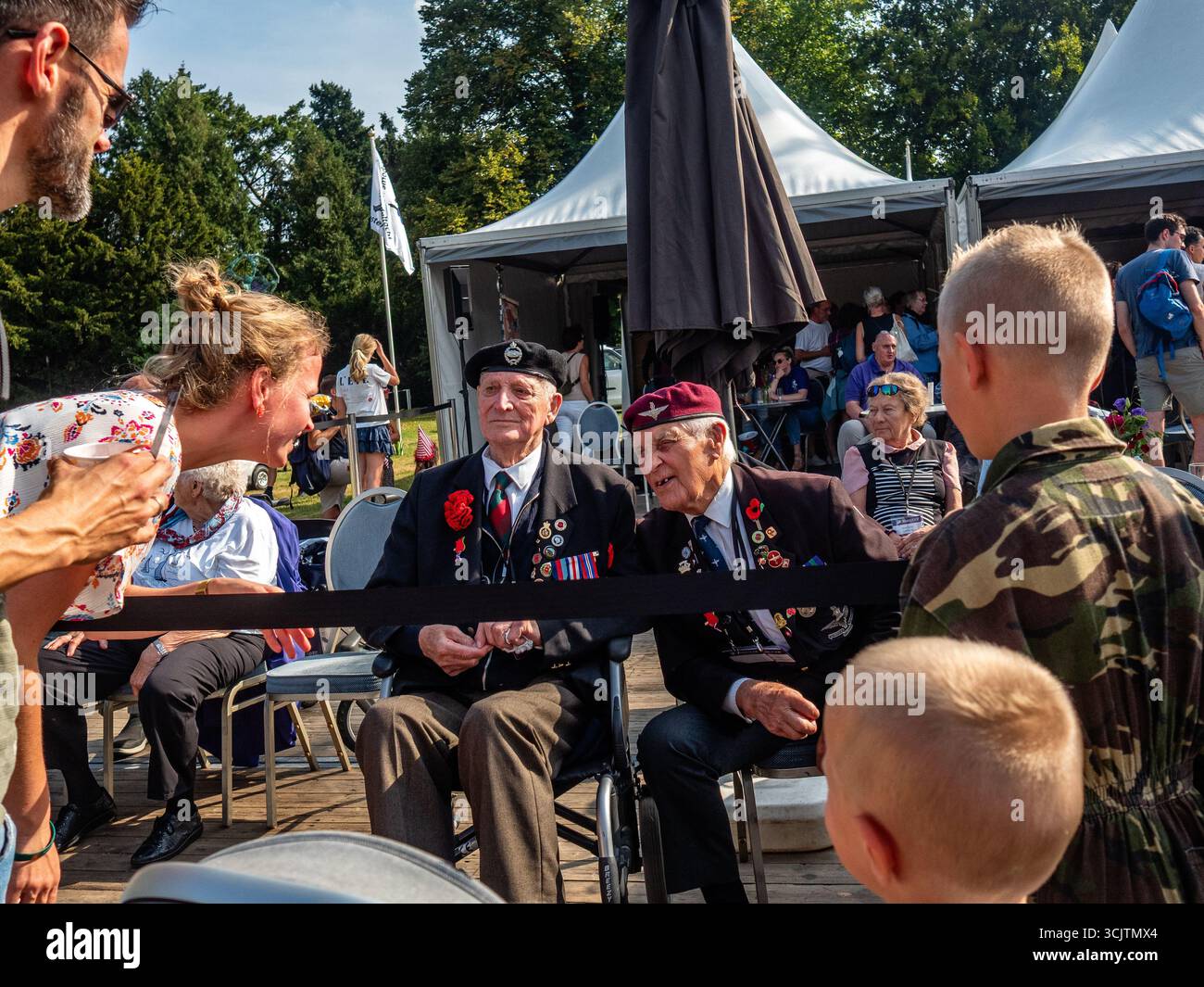 WWII veterans receive the walkers. This march is the world’s biggest ...