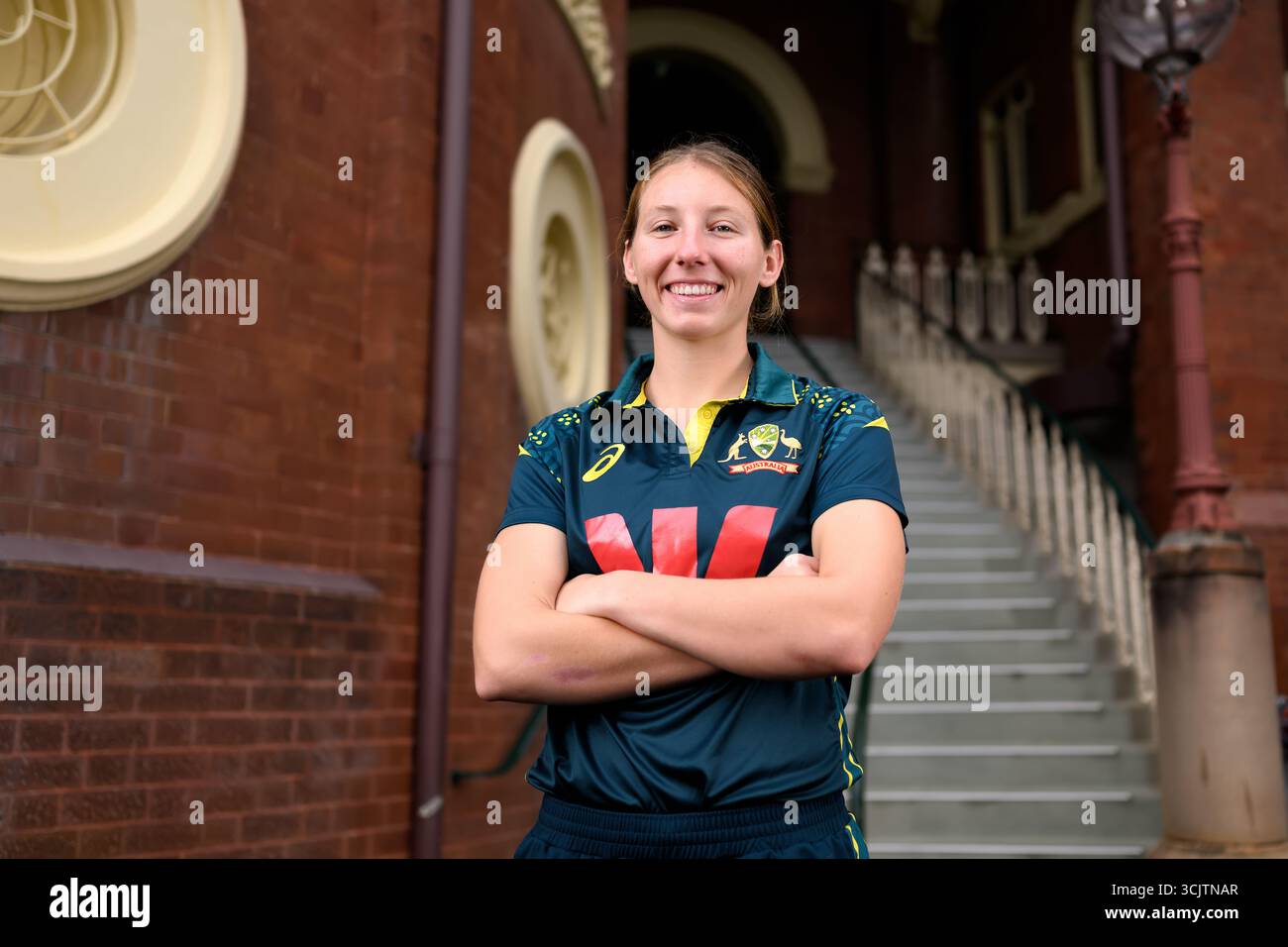 Darcie Brown poses for a photo during the unveiling of Australia’s 2025 ...