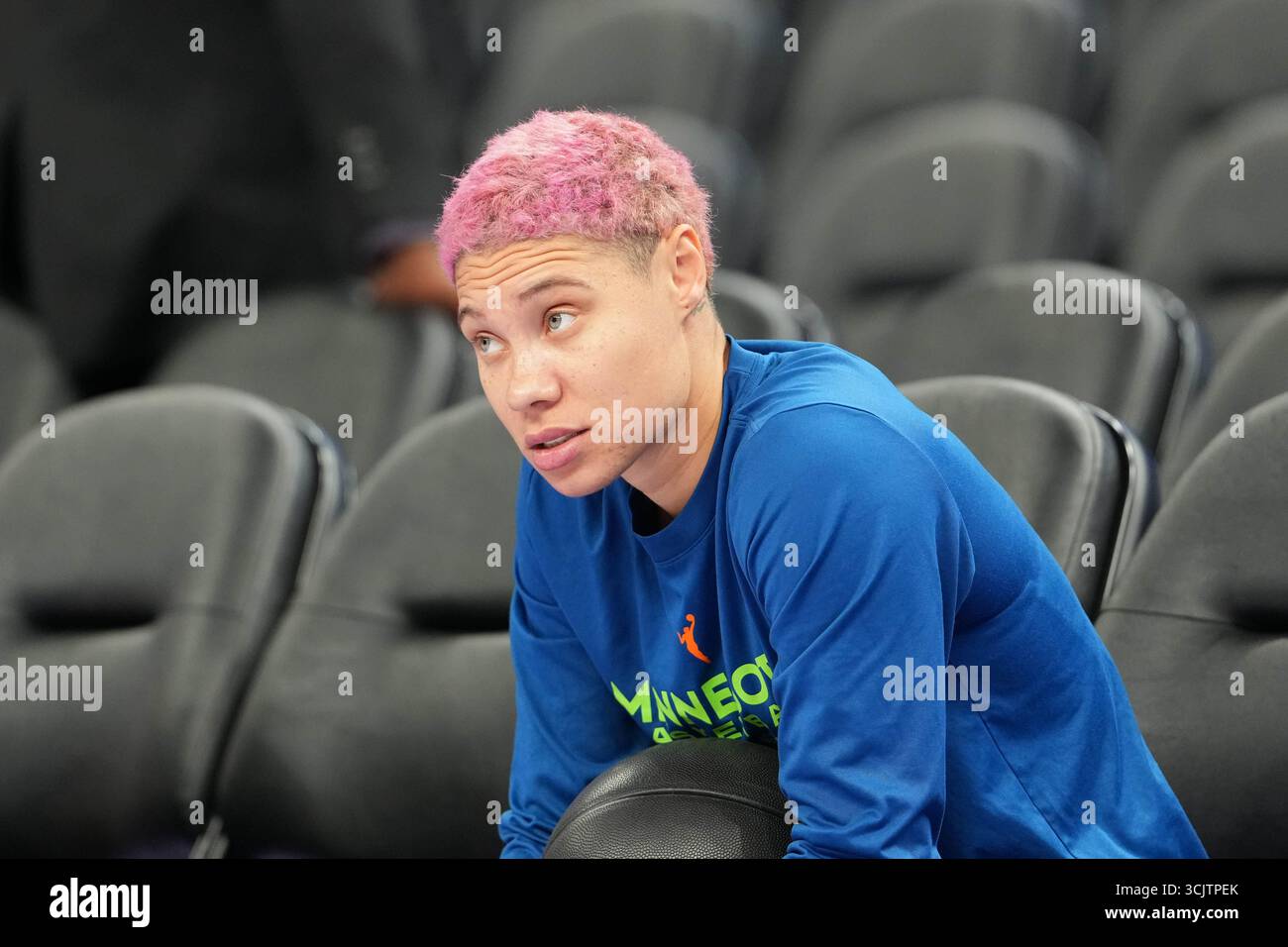 Minnesota Lynx guard Natisha Hiedeman (2) during warms up against the ...