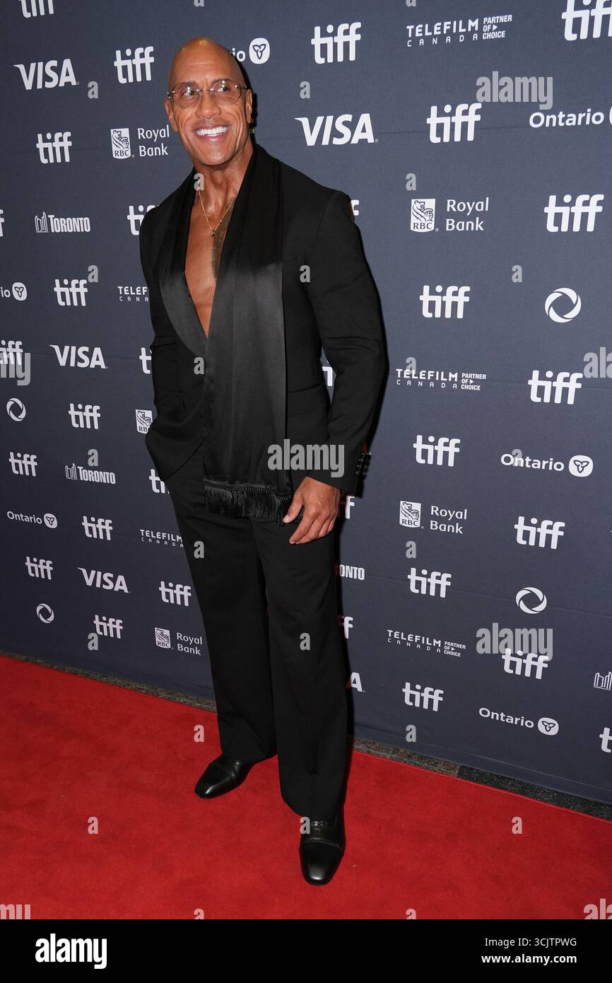 Dwayne Johnson attends the premiere of "The Smashing Machine" at the ...