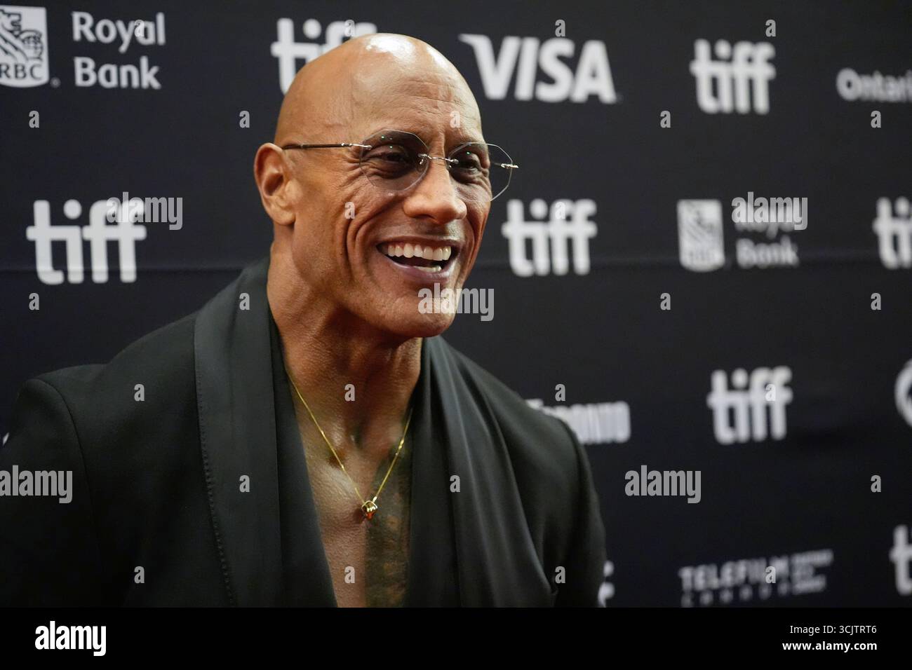 Dwayne Johnson attends the premiere of "The Smashing Machine" at the ...