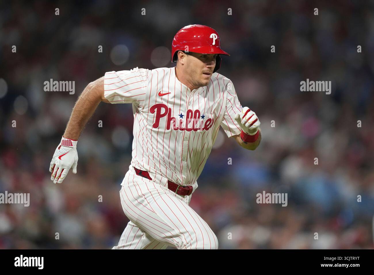Philadelphia Phillies' J.T. Realmuto plays during a baseball game ...