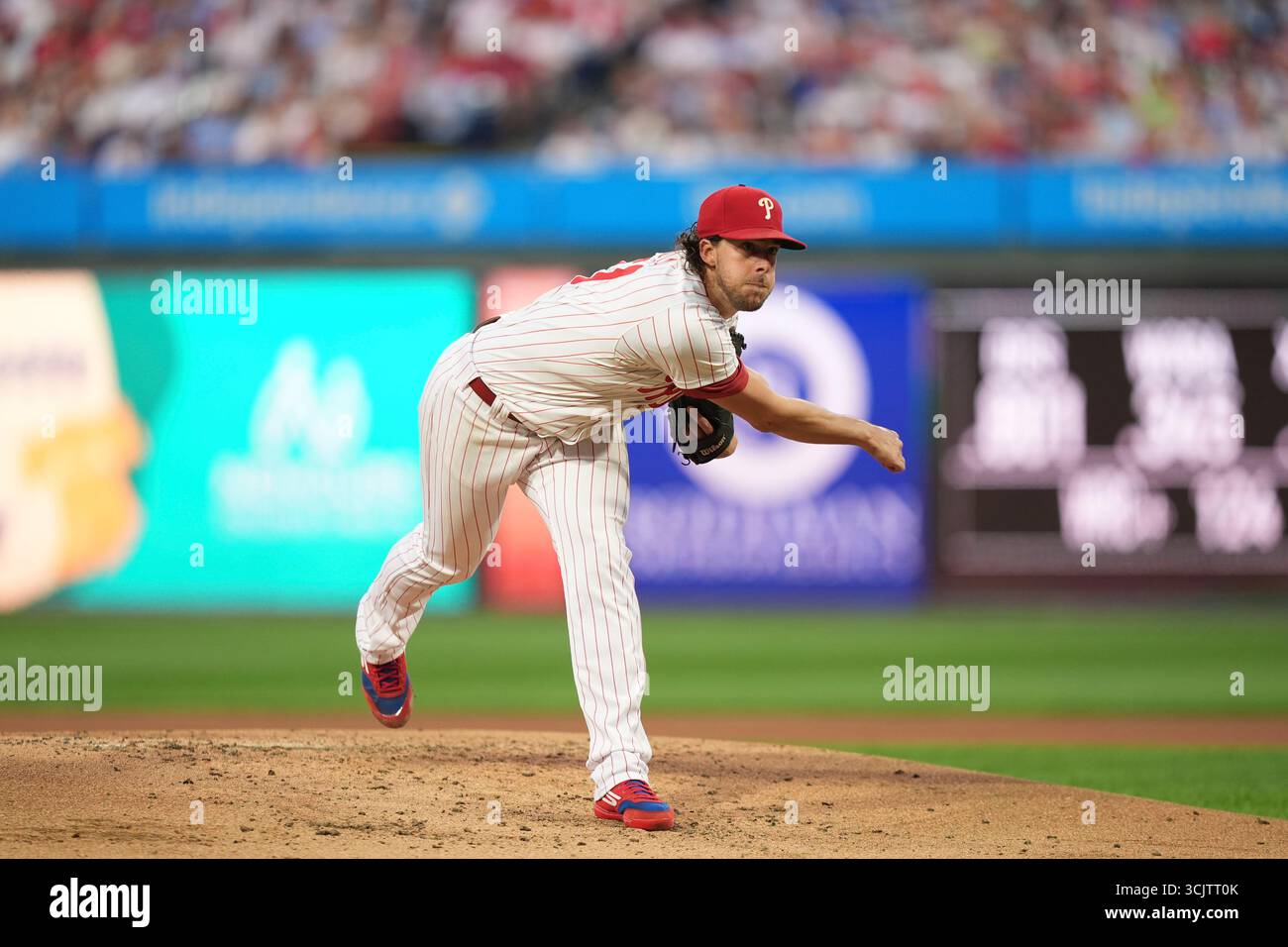 Philadelphia Phillies' Aaron Nola plays during a baseball game Monday ...
