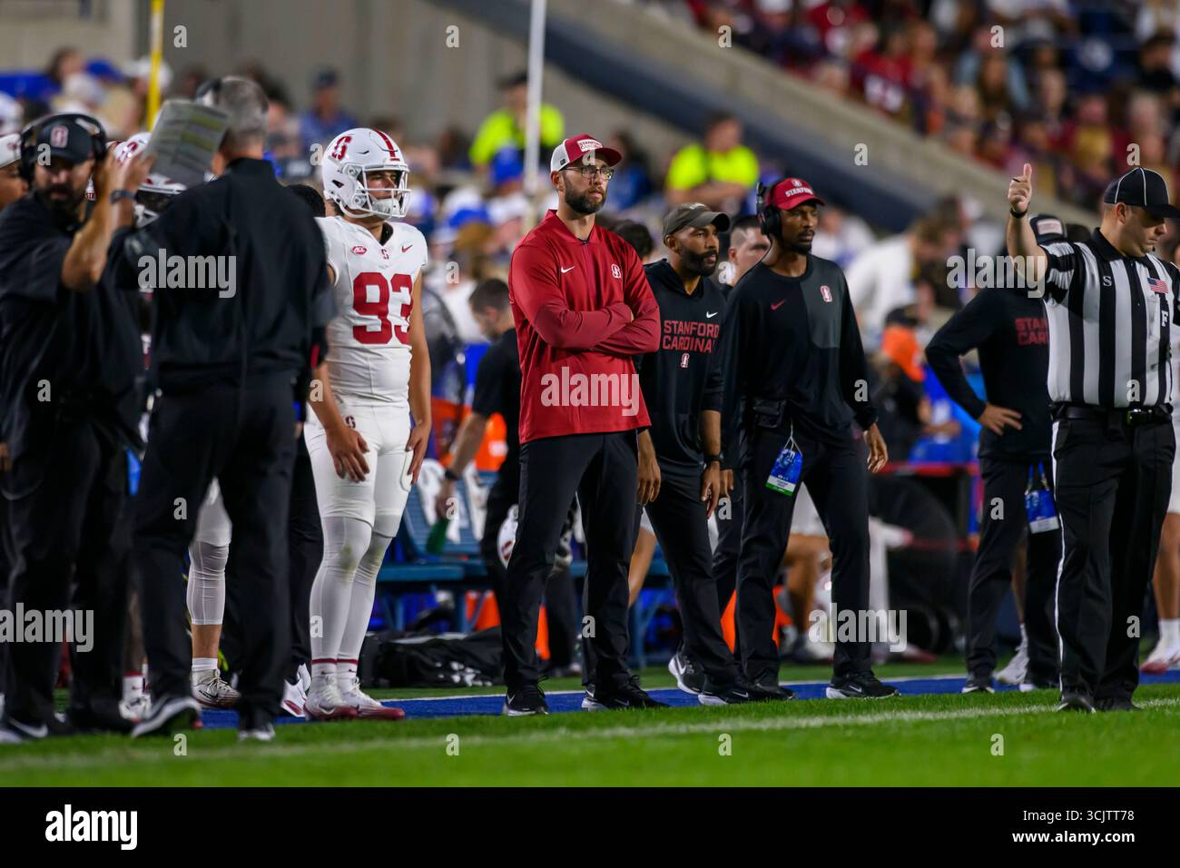 Stanford general manager Andrew Luck on the sidelines during an NCAA ...
