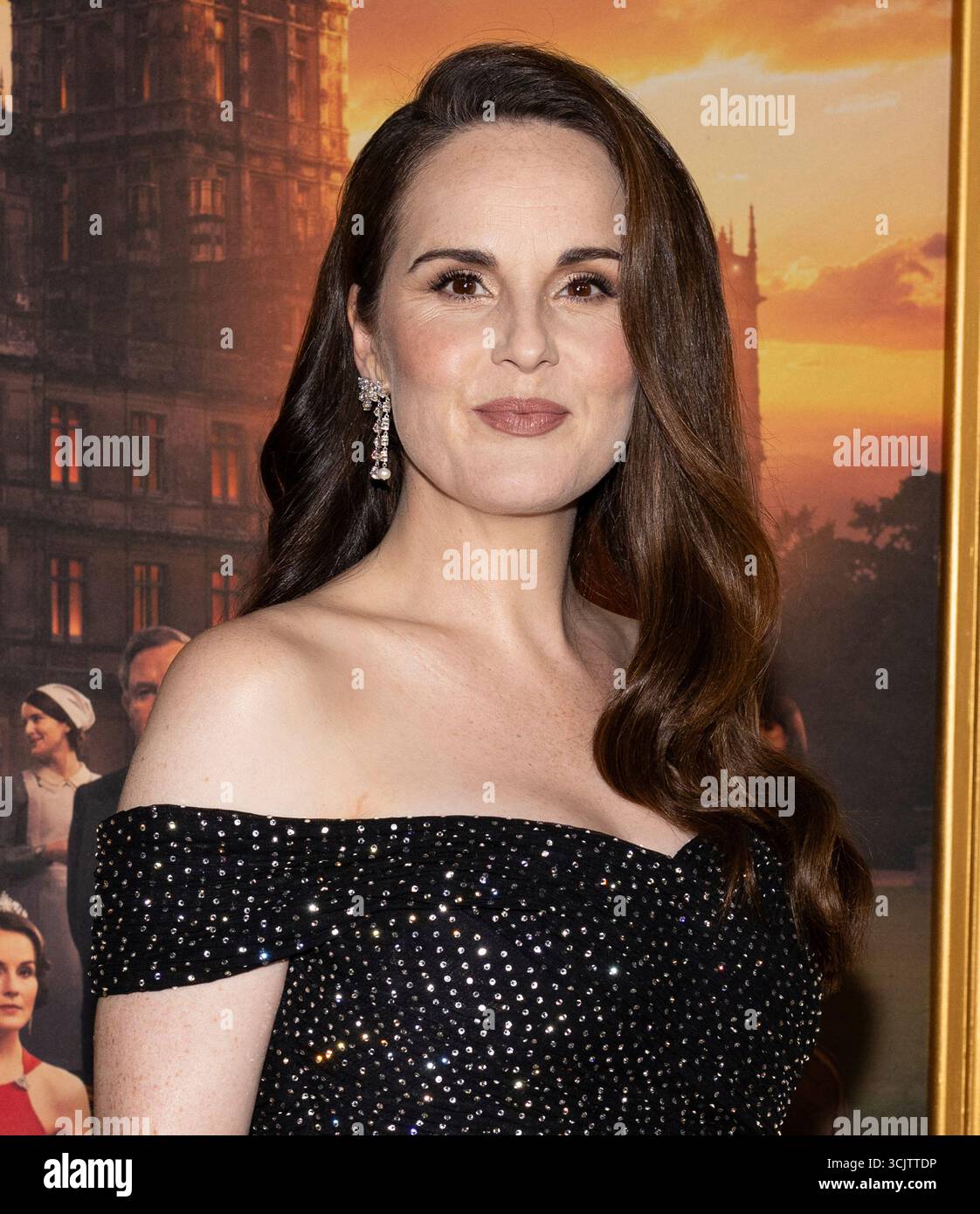 Michelle Dockery attends the premiere of "Downton Abbey: The Grand Finale" at Jazz at Lincoln ...