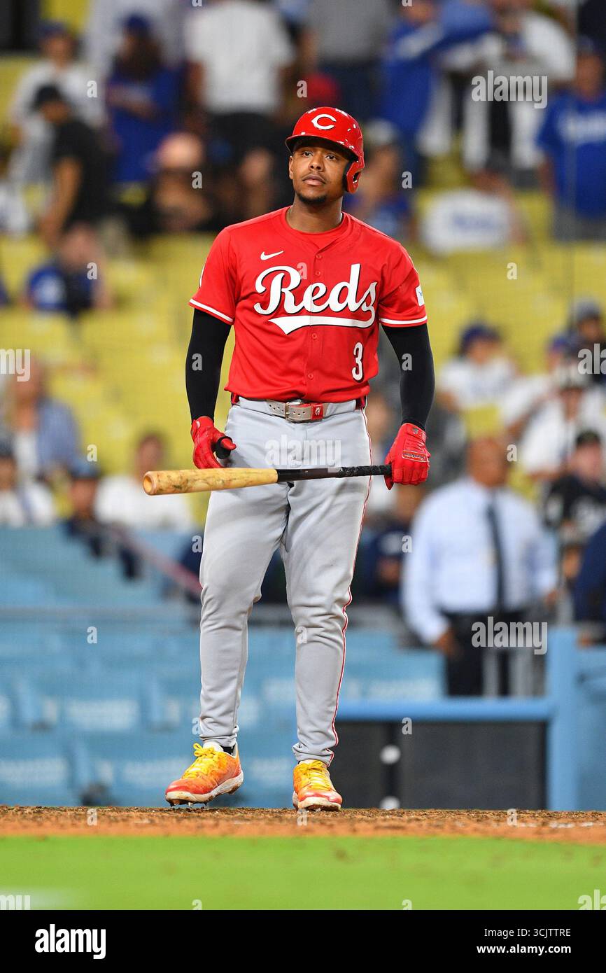 LOS ANGELES, CA - AUGUST 25: Cincinnati Reds third baseman Ke'Bryan ...