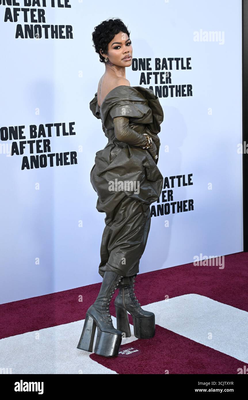 Teyana Taylor arriving to the “One Battle After Another” premiere held ...