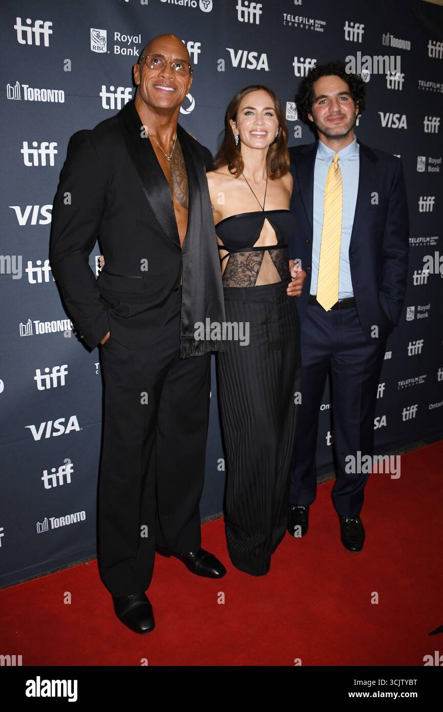 Toronto, Ca. 8th Sep, 2025. Dwayne Johnson, Emily Blunt and Benny ...