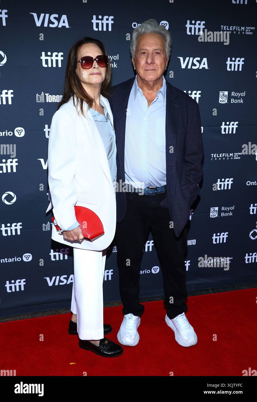 Dustin Hoffman and Lisa Hoffman arriving at the “Tuner” premiere during ...
