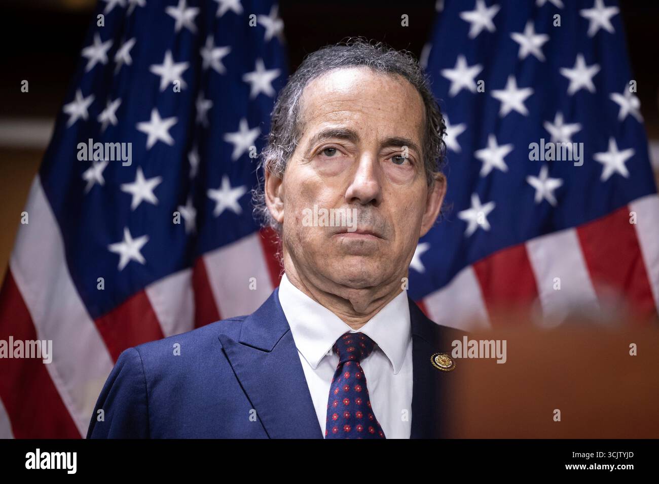 Rep. Jamie Raskin (D-Md.) looks on during a press conference on Capitol ...