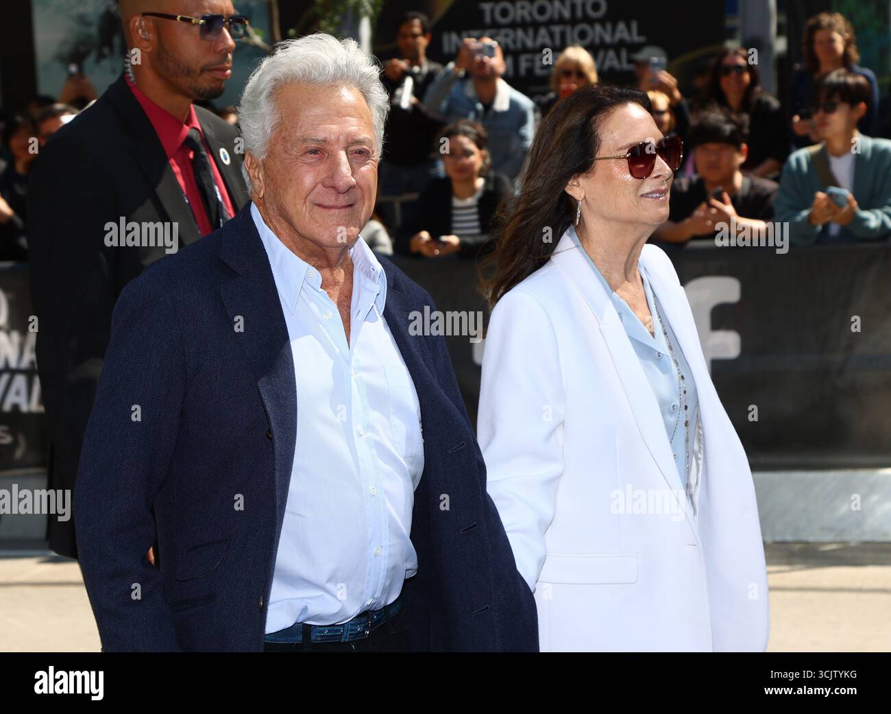 Dustin Hoffman and Lisa Hoffman arriving at the “Tuner” premiere during ...