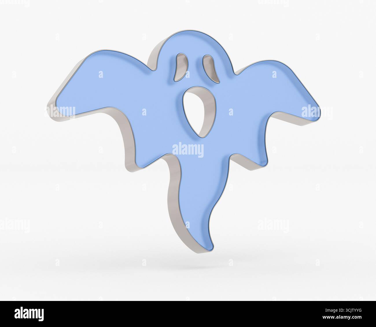 Symbol ghost on white background. Isolated 3D illustration Stock Photo ...
