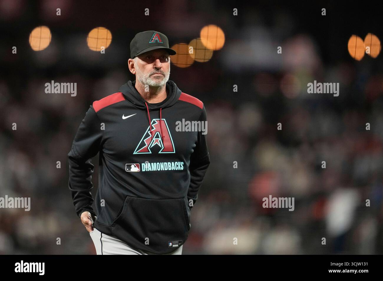 Arizona Diamondbacks manager Torey Lovullo walks to the dugout after ...