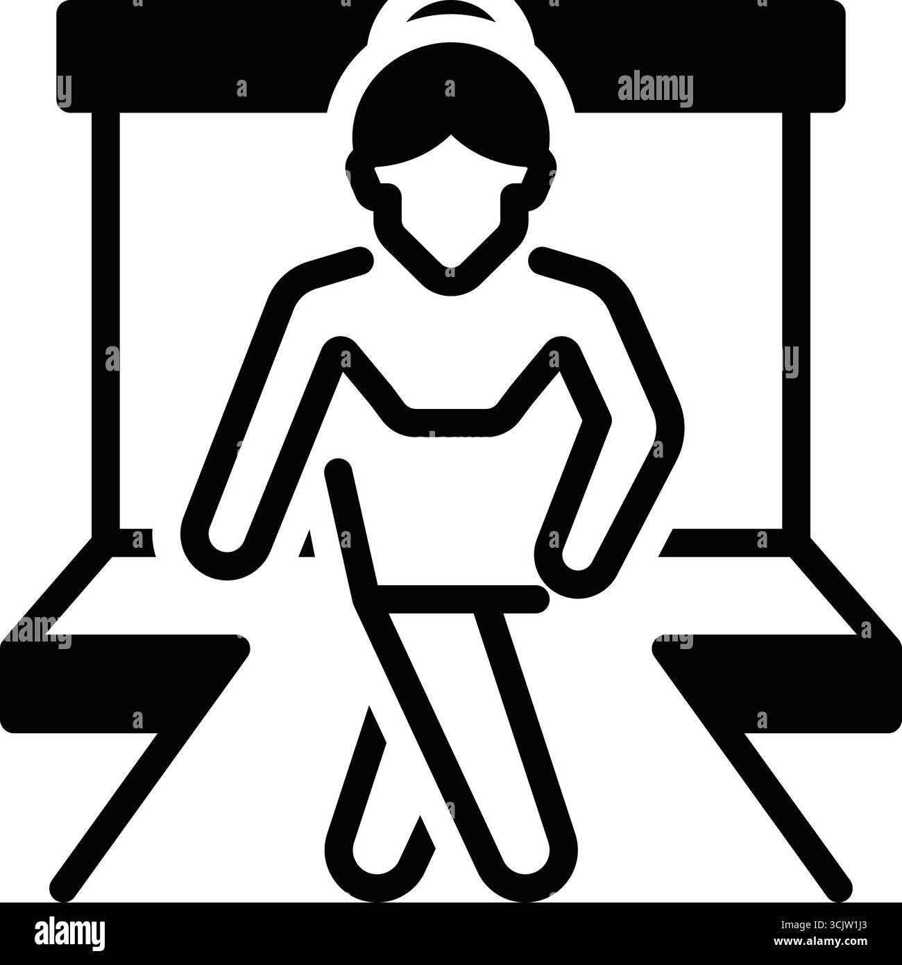 Stylish cat logo Black and White Stock Photos & Images - Alamy