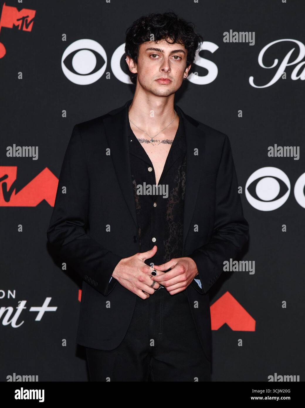 Zach Hood walking on the red carpet at the 2025 MTV Video Music Awards ...