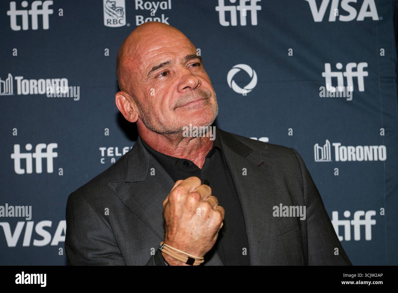 Bas Rutten arrives on the red carpet for "The Smashing Machine" at the ...