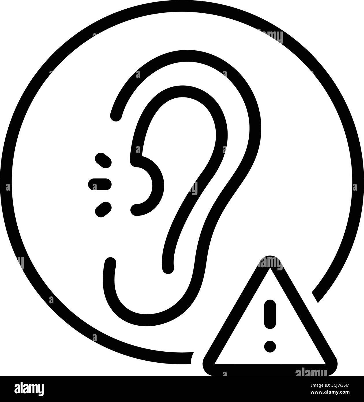 Ear protection sign Cut Out Stock Images & Pictures - Alamy