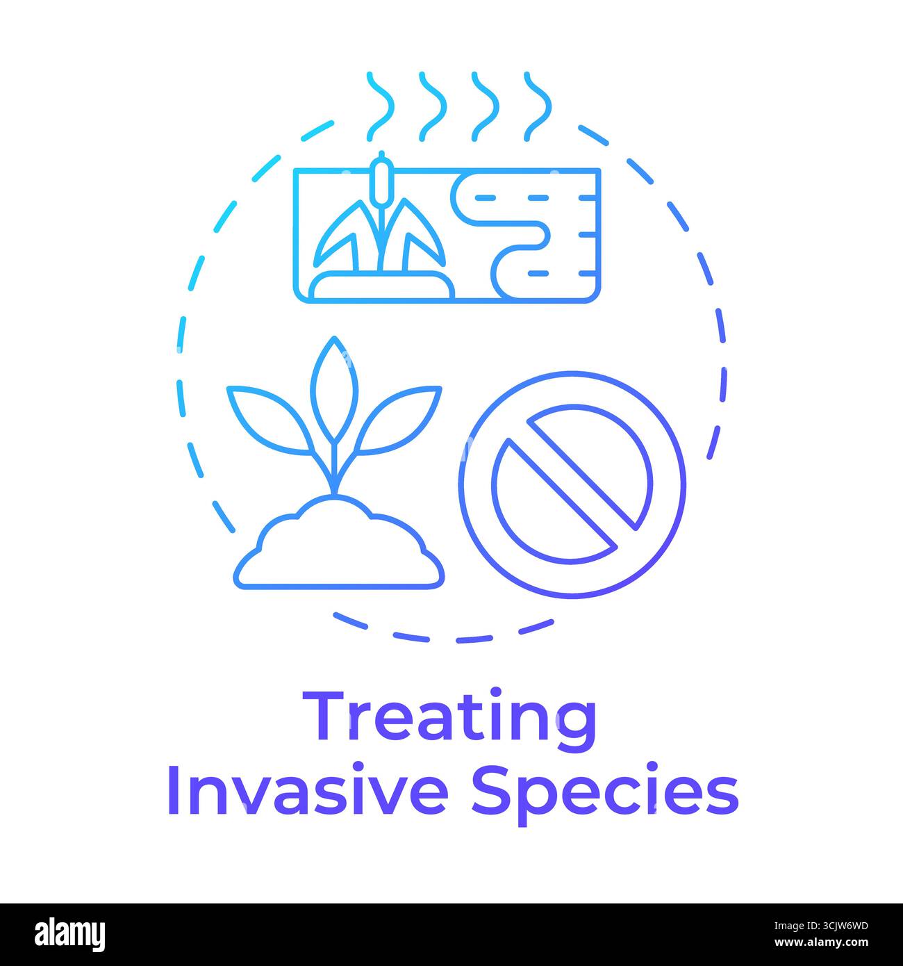 Wetland invasive species Stock Vector Images - Alamy
