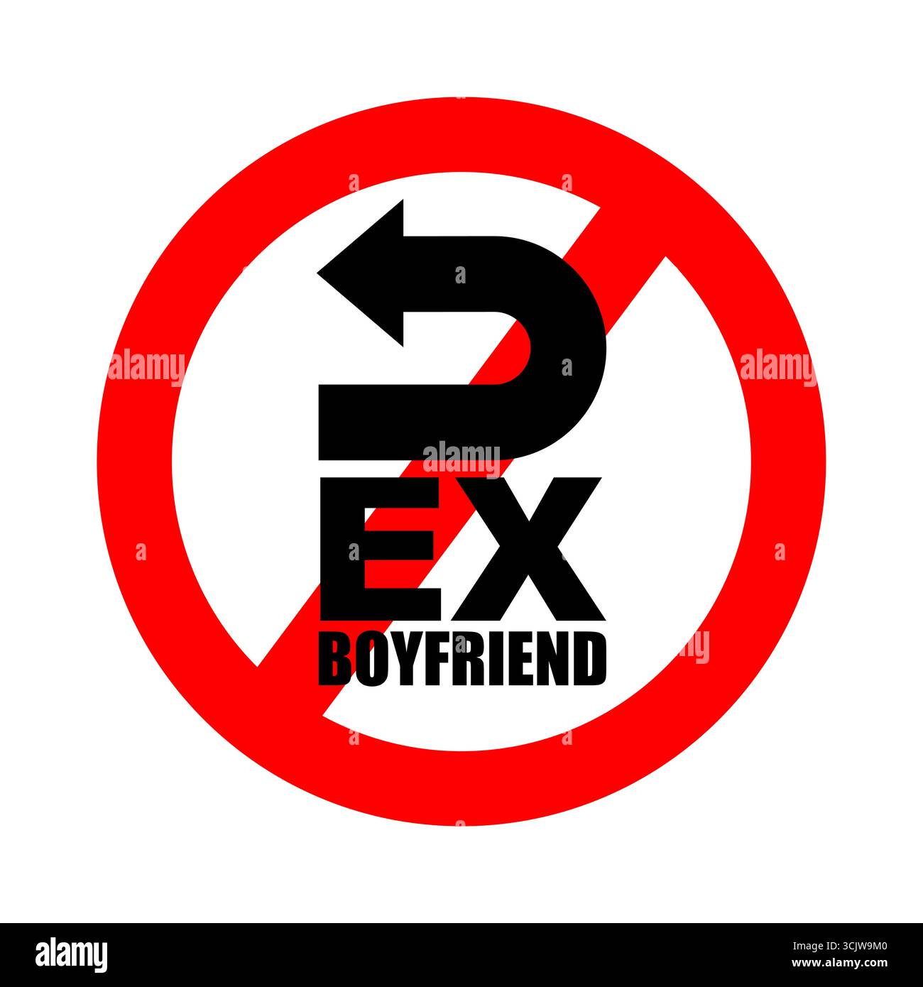 No boyfriend problem love Stock Vector Images - Alamy
