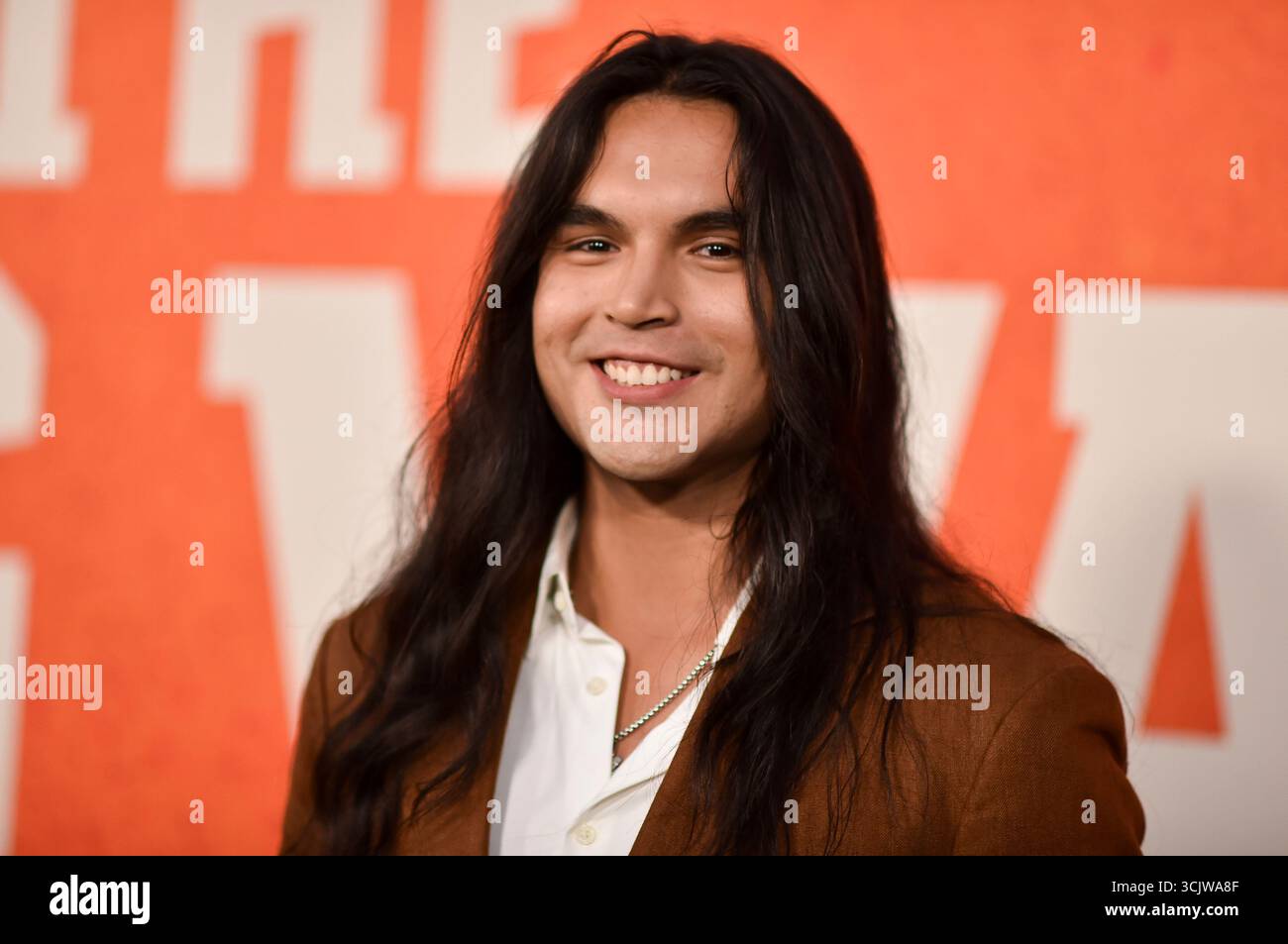 Joshua Odjick arrives at the premiere of "The Long Walk" on Monday ...