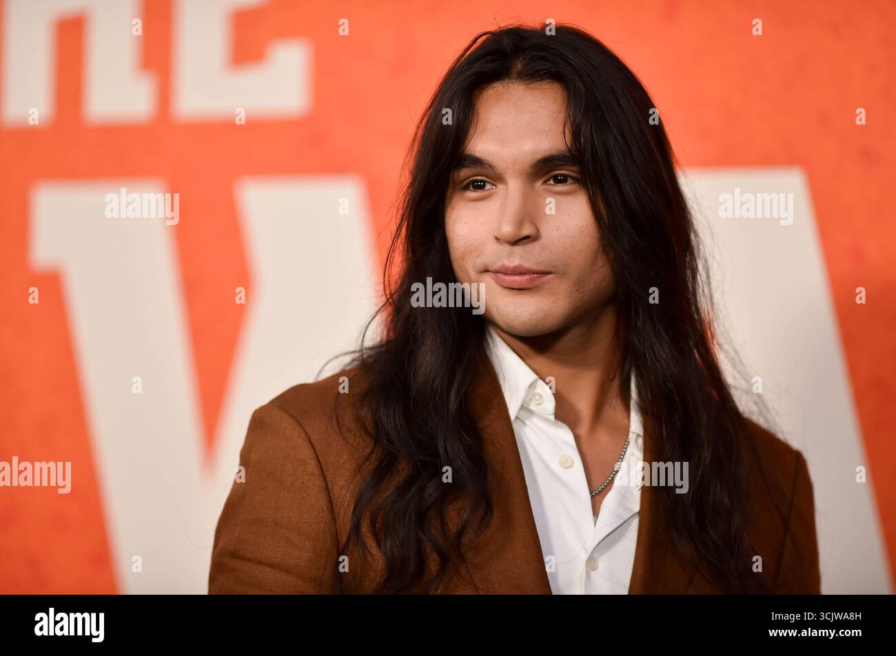 Joshua Odjick arrives at the premiere of "The Long Walk" on Monday ...