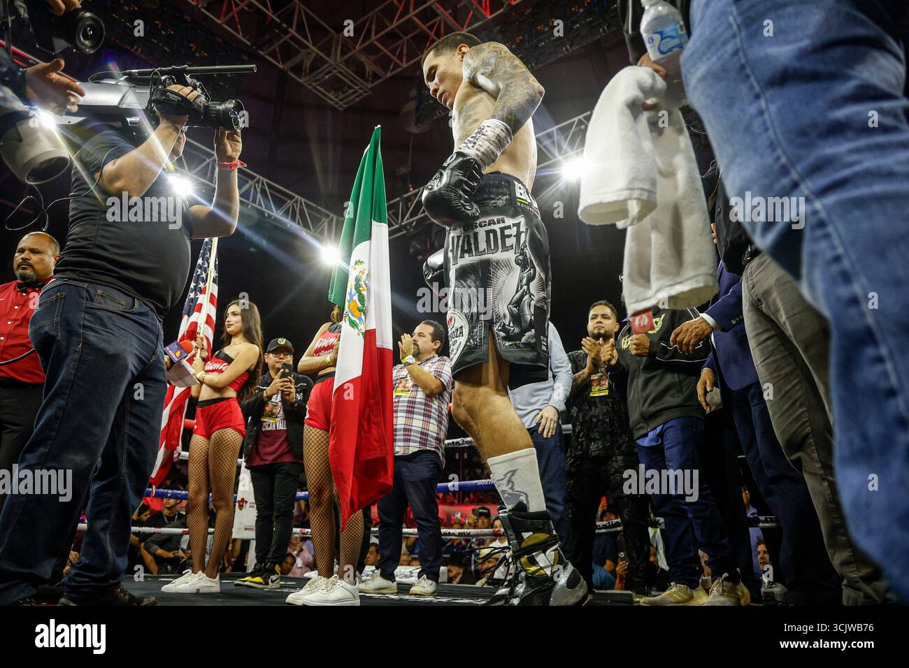 NOGALES, MEXICO - SEPTEMBER 6: Oscar Valdez, during the Oscar Valdez vs ...