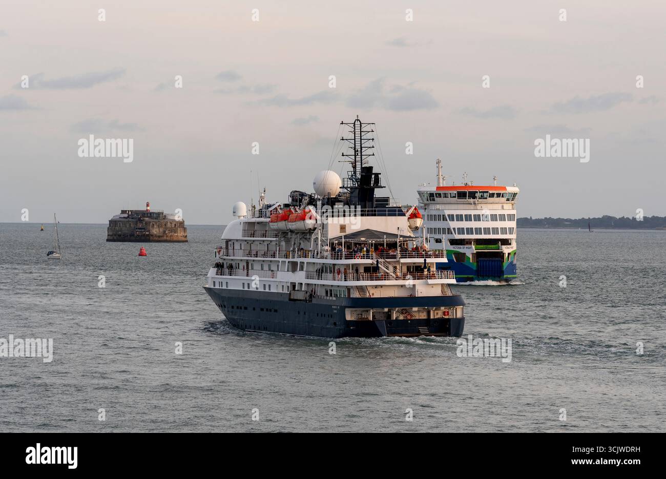 Portsmouth England UK. 05.09.2025. The cruise ship Hebridean Sky ...