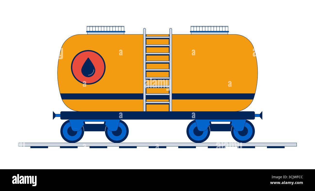 Rail oil gasoline tanker Cut Out Stock Images & Pictures - Alamy