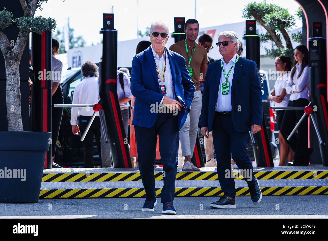Piero Lardi Ferrari, son of Enzo Ferrari, seen during F1 Grand Prix of ...