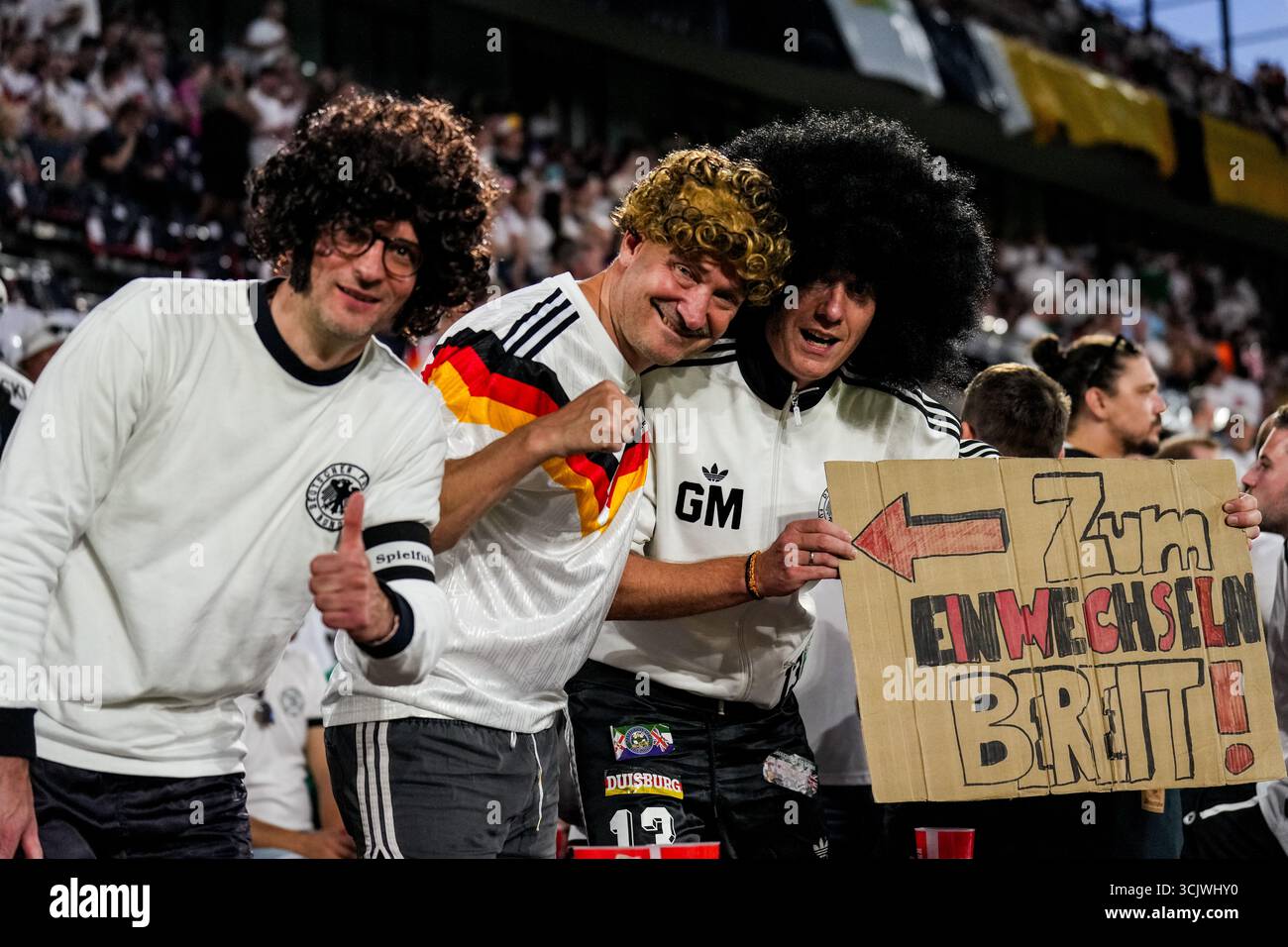 COLOGNE, GERMANY - SEPTEMBER 7: German fans dressed up as Franz ...