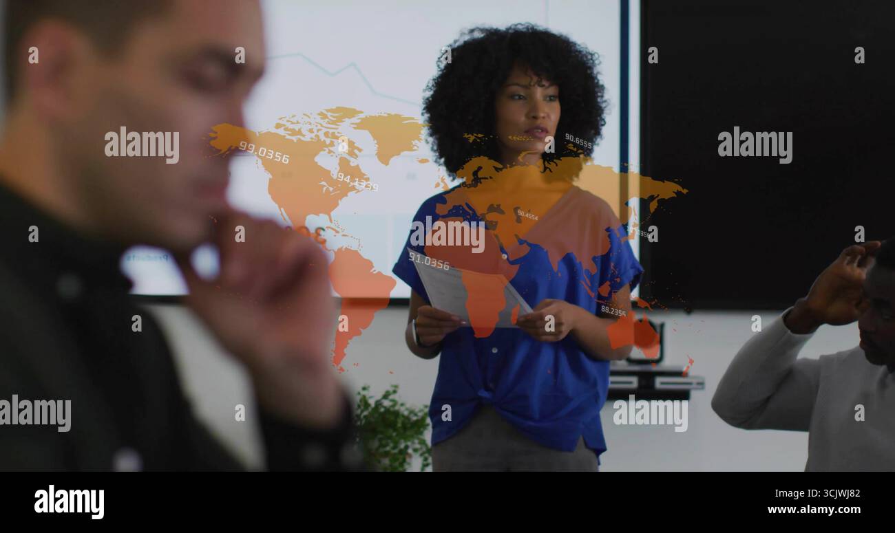 Woman holding printed documents hi-res stock photography and images - Alamy