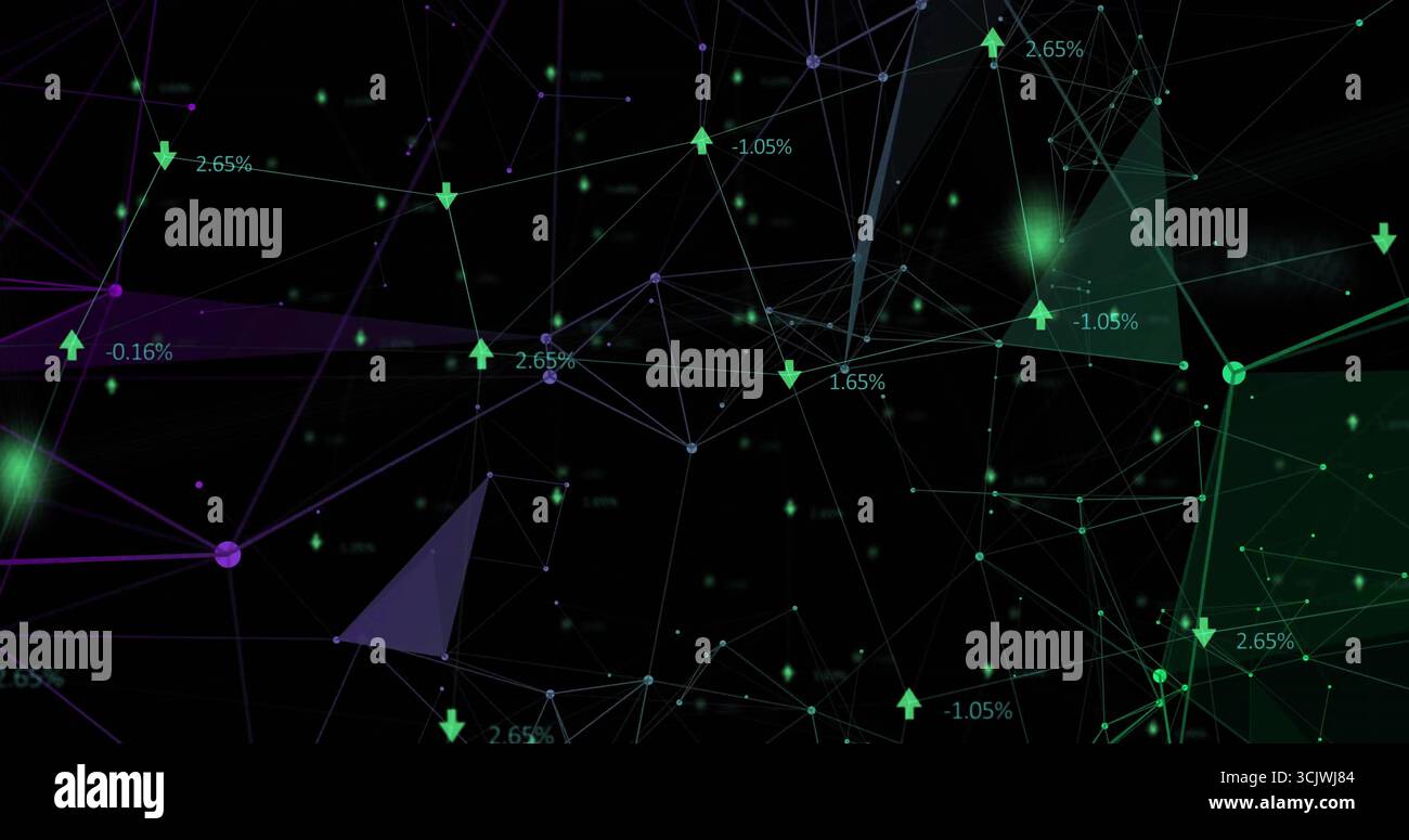 Displaying network nodes percentage hi-res stock photography and images ...