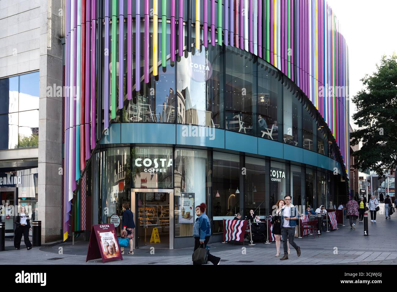 Large Costa Coffee shop in Liverpool ONE complex.Liverpool England UK ...