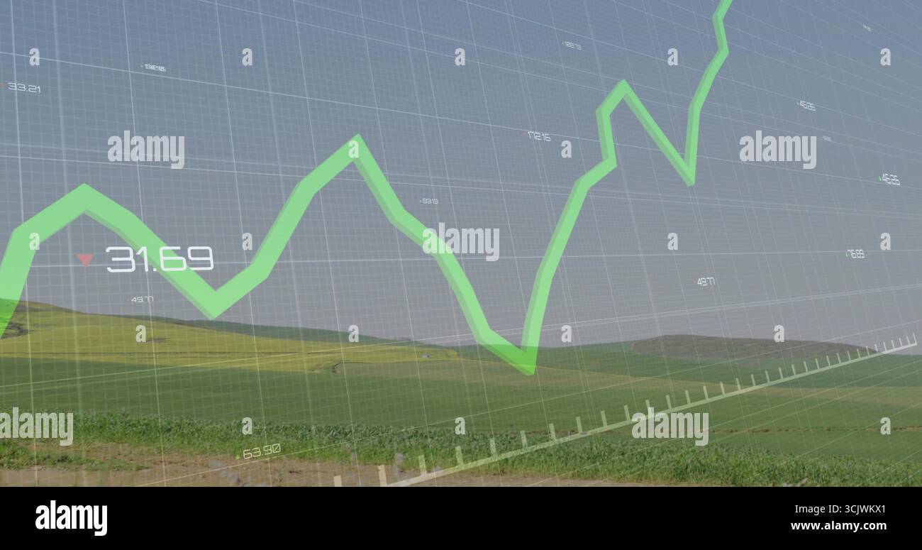Displaying data grid overlay hi-res stock photography and images - Alamy