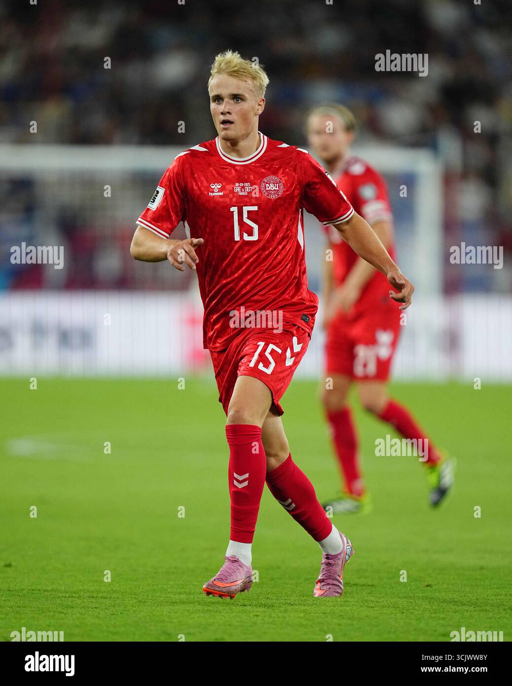 September 08 2025: Victor Froholdt of Denmark looks on during a World ...