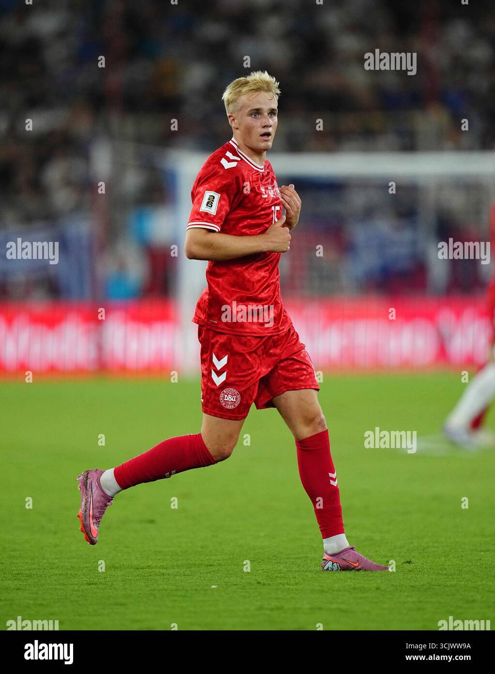 September 08 2025: Victor Froholdt of Denmark looks on during a World ...