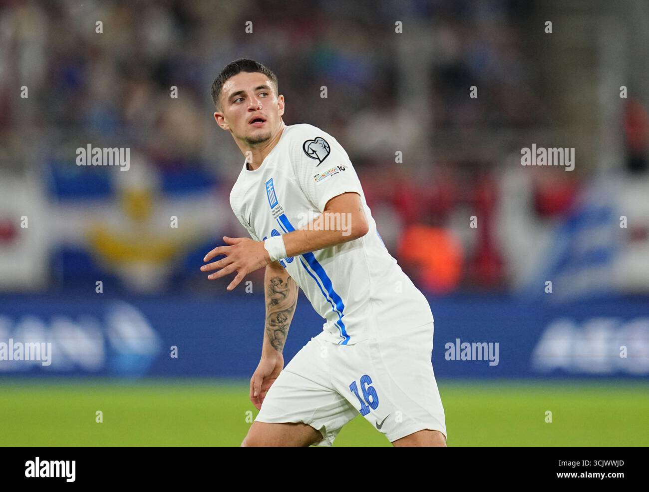 September 08 2025: Christos Zafeiris of Greece looks on during a World ...