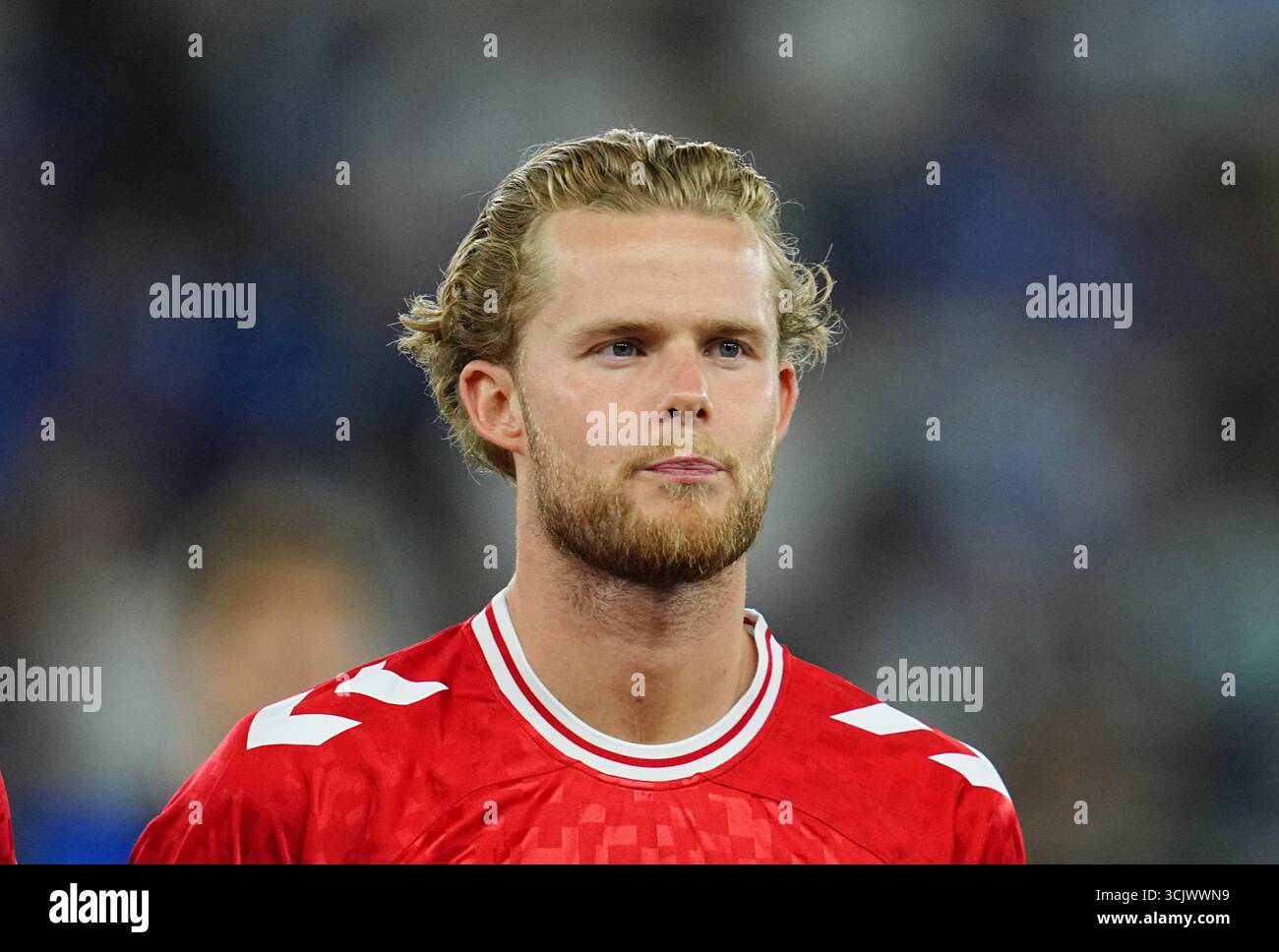 September 08 2025: Morten Hjulmand of Denmark looks on during a World ...