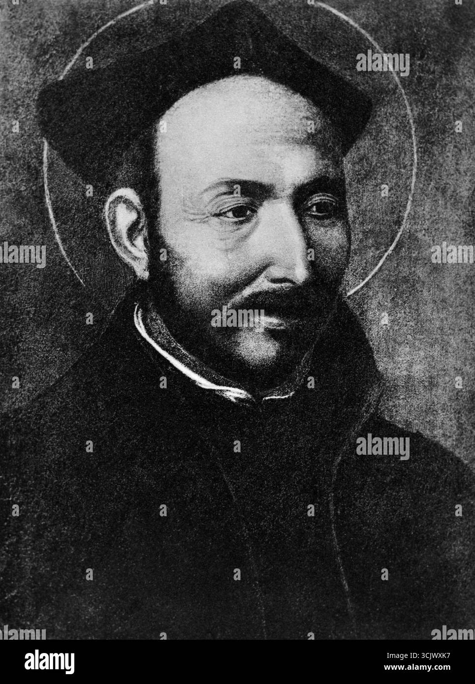 Portrait of St Ignazio, painting by Italian artist Jacopino del Conte ...